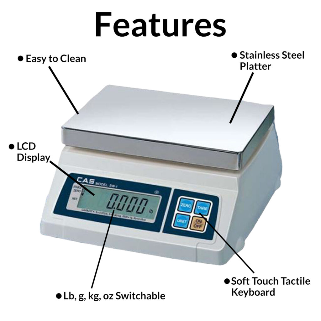 CAS Portion Scale SW, SW-D, SW-W, SW-WD, & SW-Z NTEP - Prime USA Scales