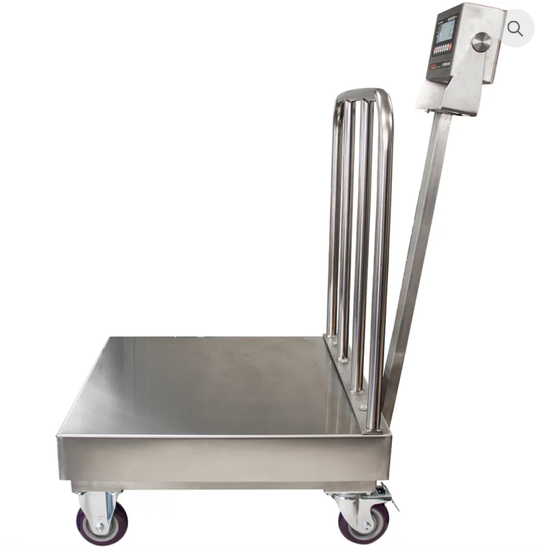 OP-915SSBW Bench Scale with Wheels and Backrail - Prime USA Scales