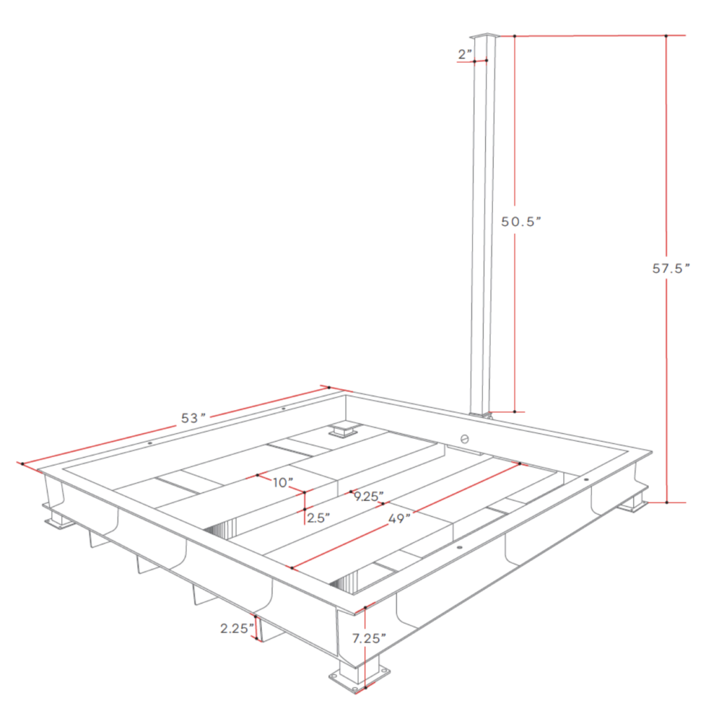 Portable Floor Scale & Frame (Stainless Steel) - Prime USA Scales