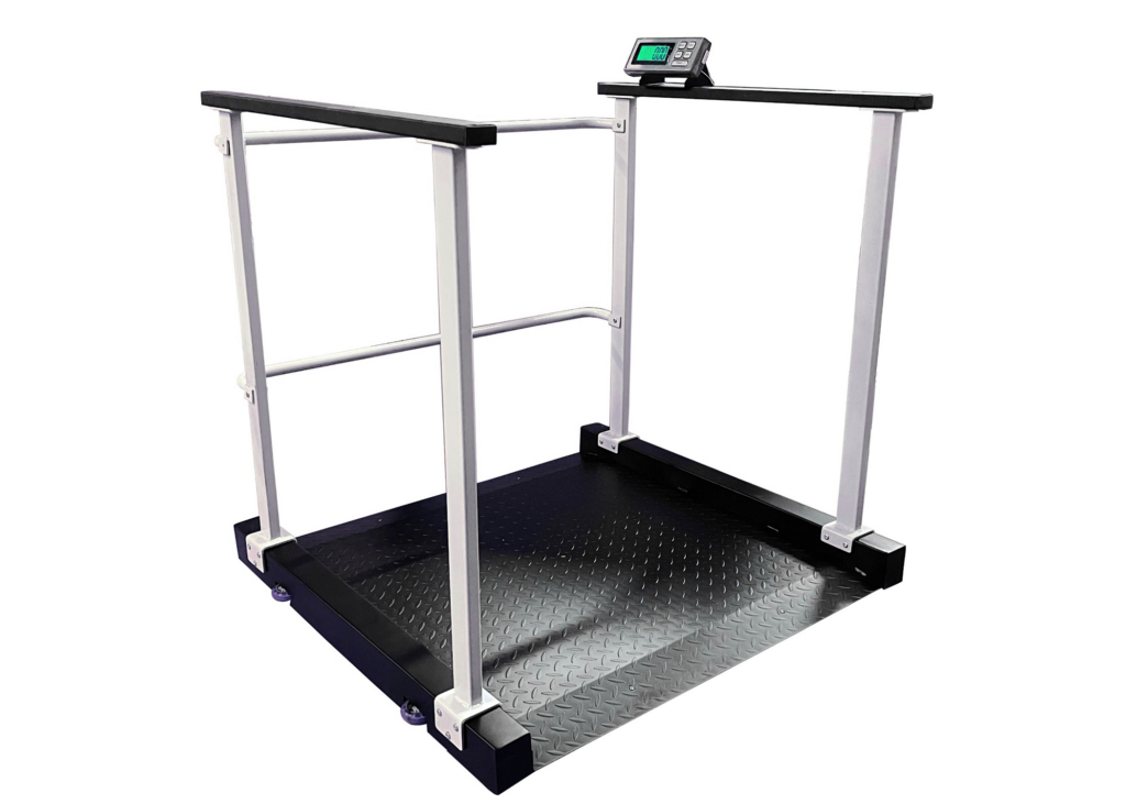 LWC-HR 1000 Wheel Chair Scale with Hand Rails - Prime USA Scales