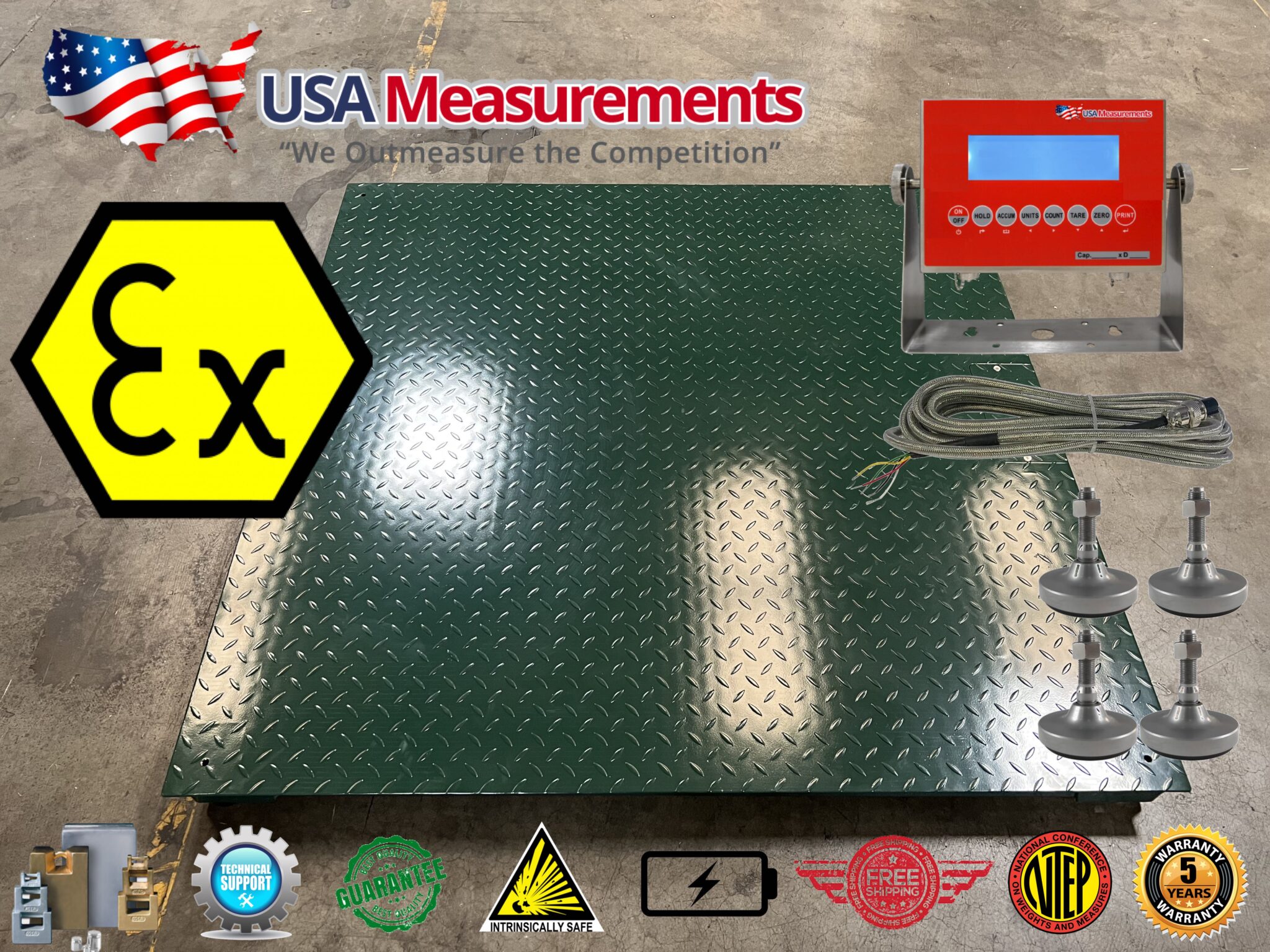 Mr Reliable Floor Scale NTEP (Intrinsically Safe) - Prime USA Scales