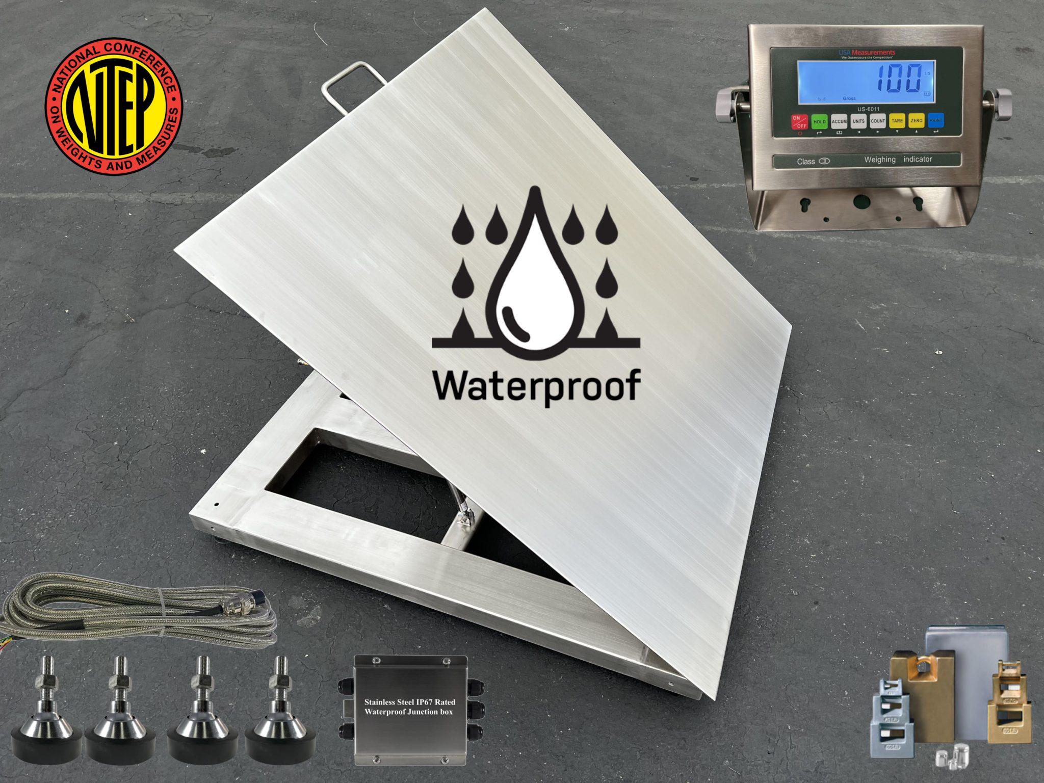 Mr Reliable Stainless Steel Lift Top Floor Scale - Prime USA Scales