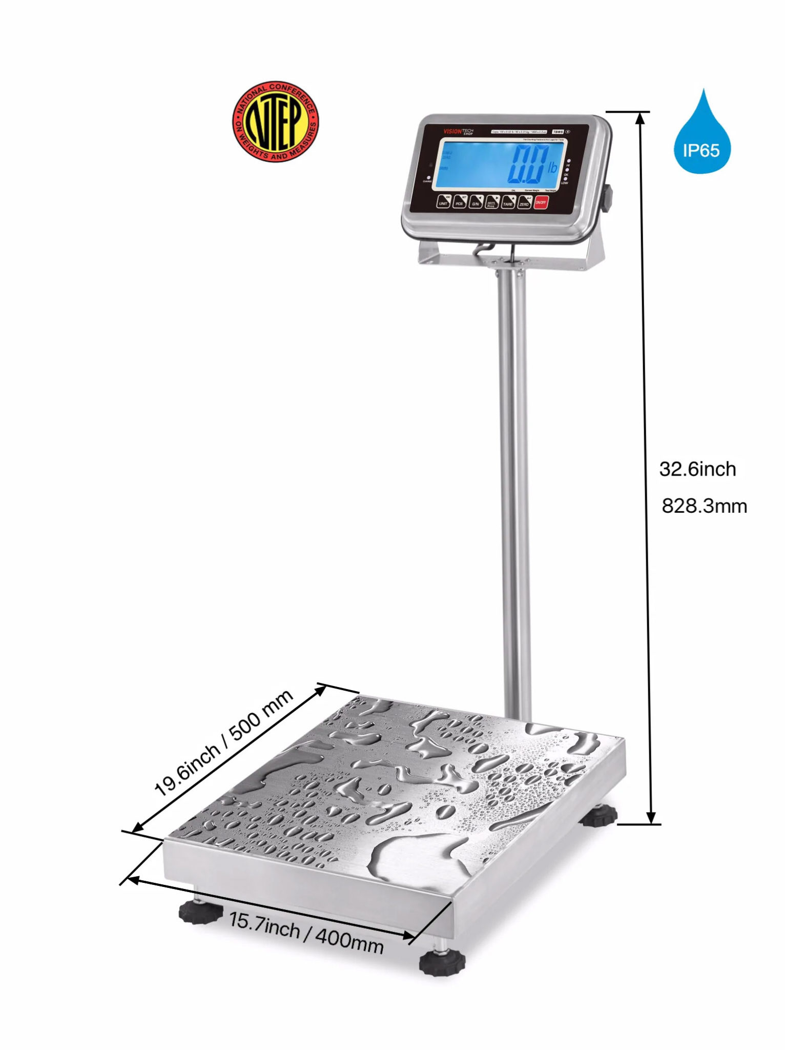 TBWS-100LB, TBWS-200LB; TBWS-500LB Washdown Bench Scale - Prime USA Scales
