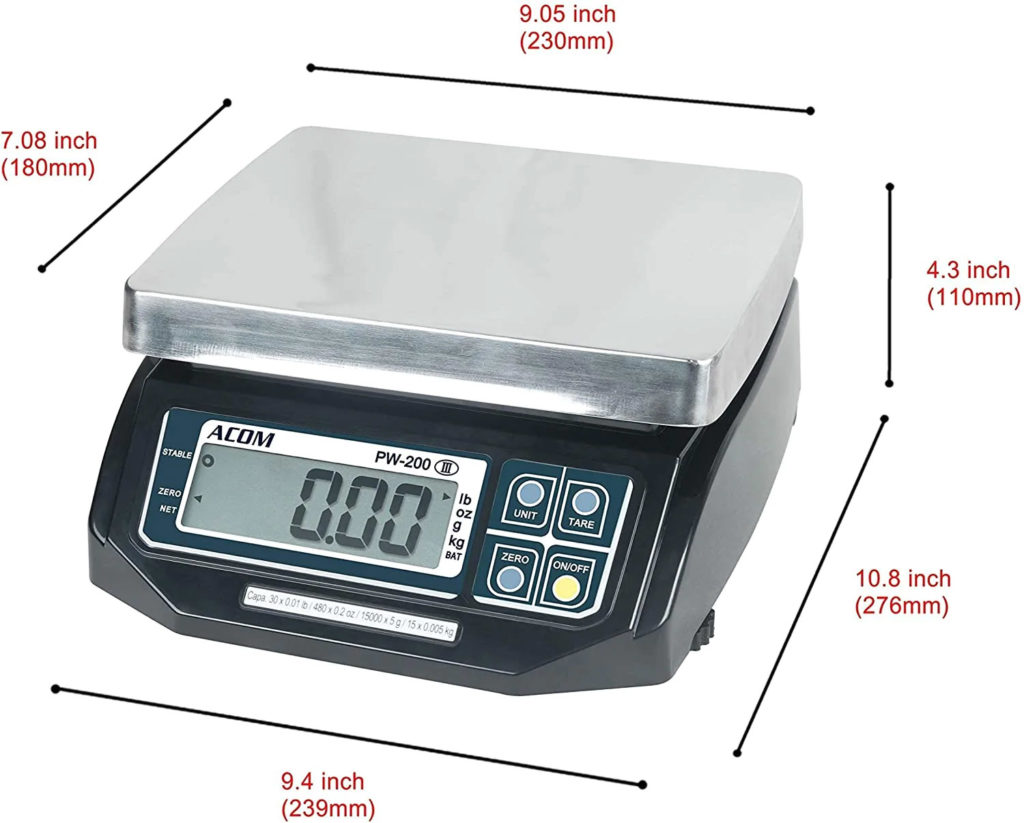 APW-200RS-30lb POS Interface Dual Display - Prime USA Scales