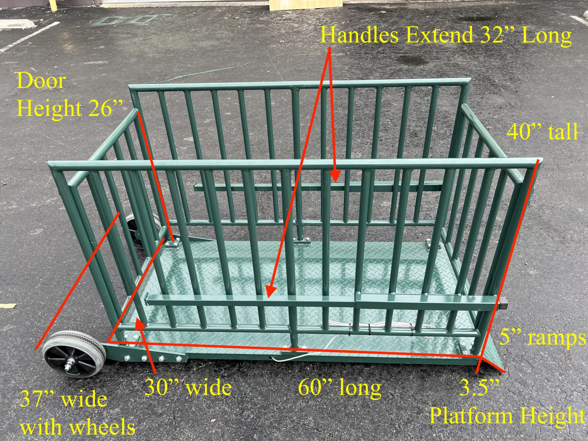 US-LS6030C Livestock Scale with Cage (Portable) - Prime USA Scales