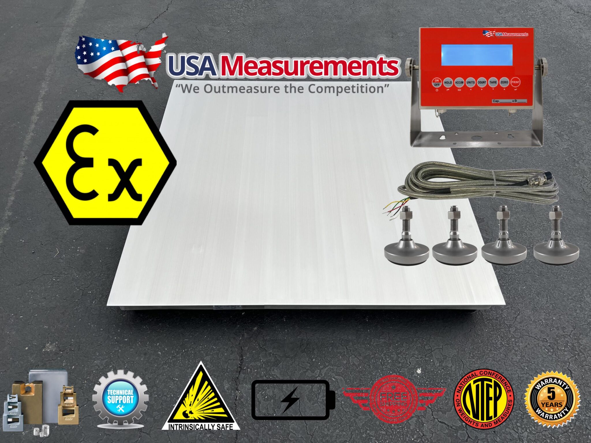 Mr Reliable Floor Scale Stainless Steel NTEP (Intrinsically Safe ...