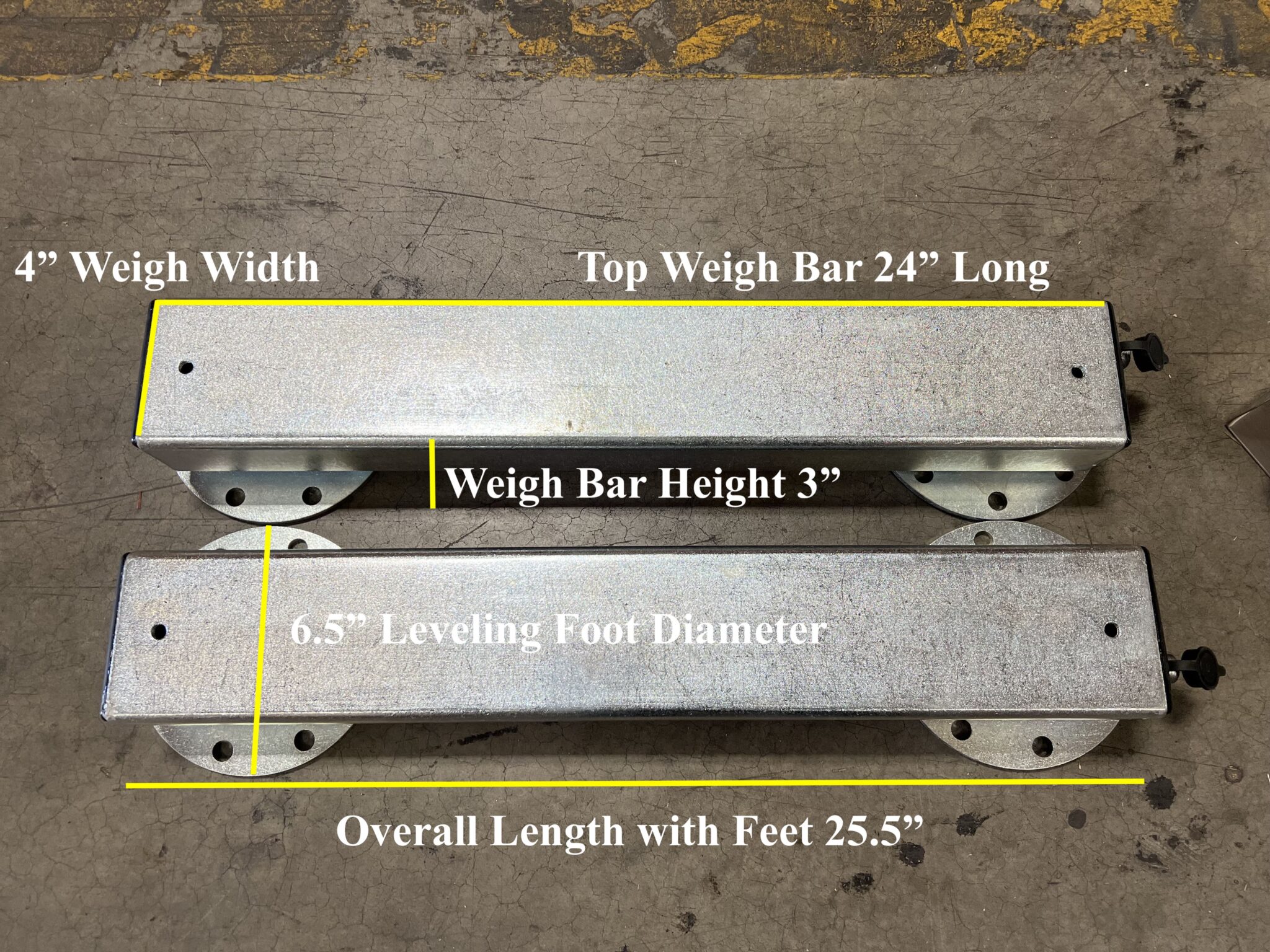 US-AL9026 Aluminum Livestock Scale & Weigh Bars - Prime USA Scales