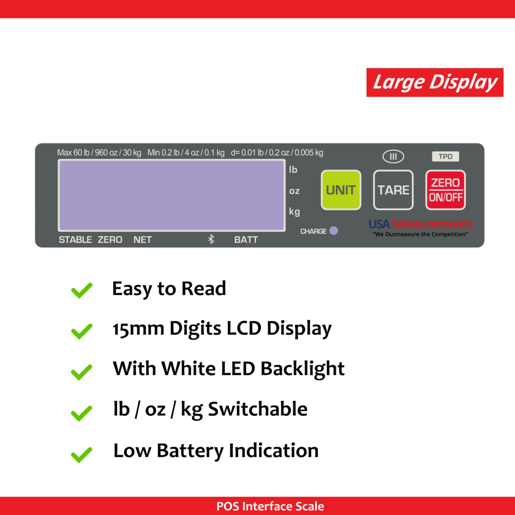 US-PD12, US-PD30, & US-PD-60 PoS System (NTEP Approved) - Prime USA Scales