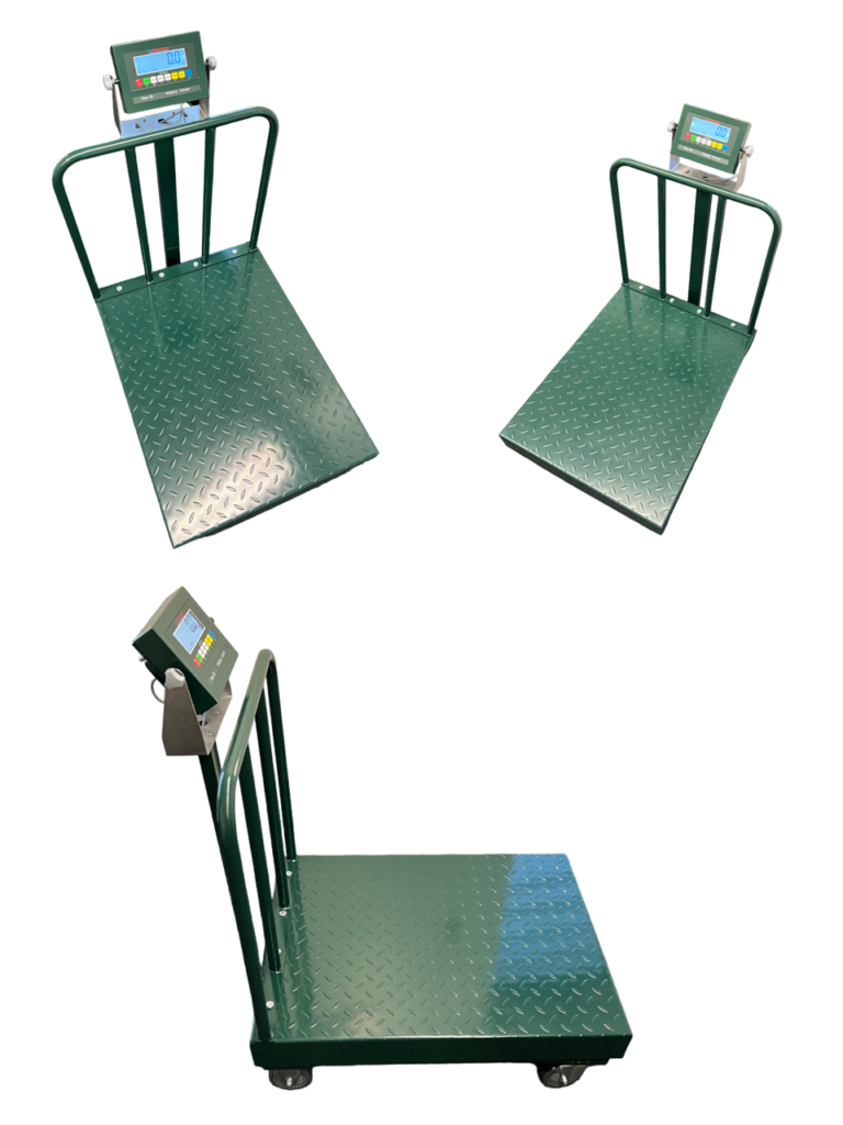 US-BT2432BWDP Floor Scale with Wheels & Backrail (NTEP) - Prime USA Scales