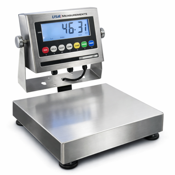 US-BT1010SS-HP-60 Stainless Steel Bench Scale NTEP Approved (60 lb x ...
