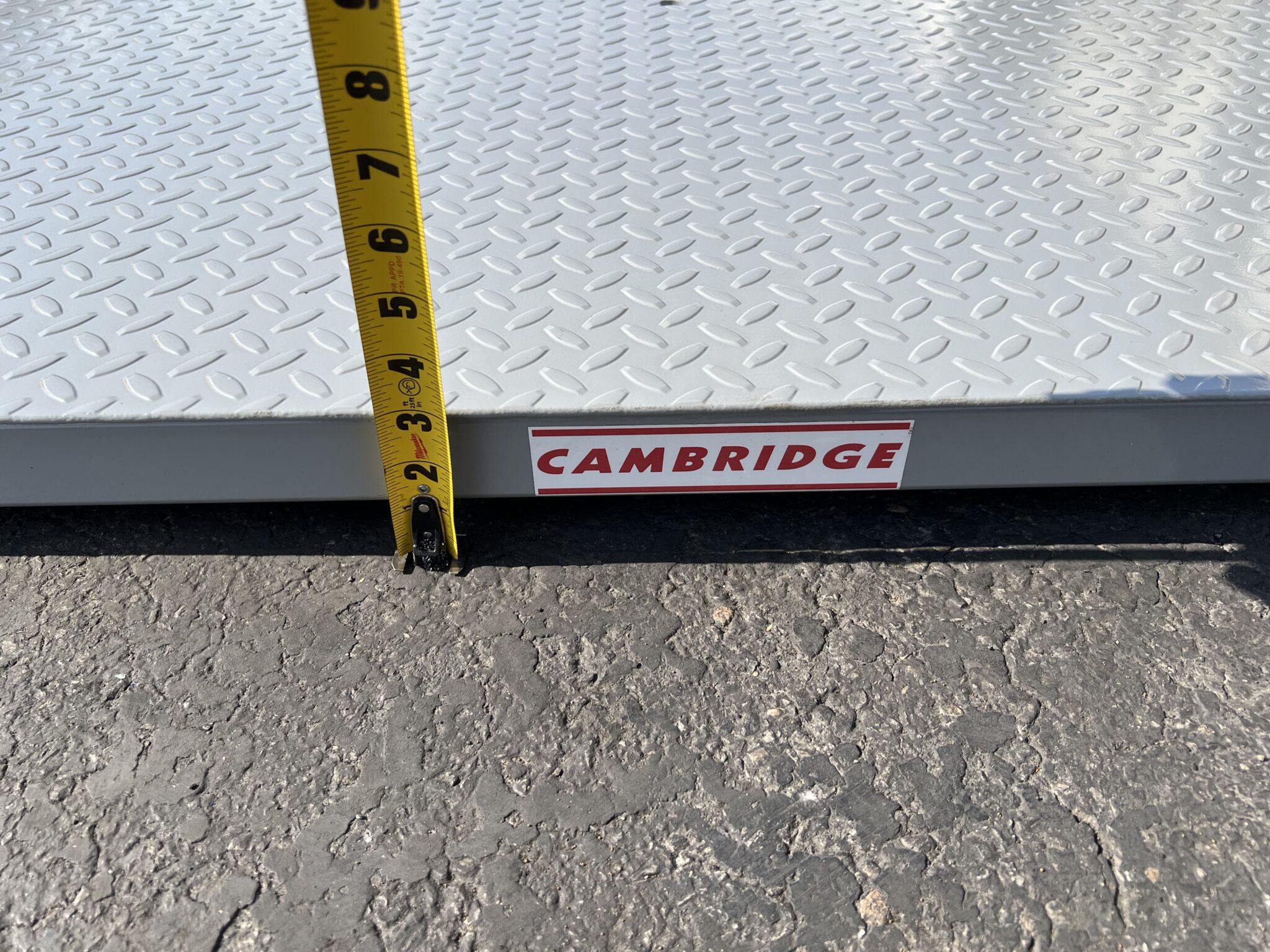 Cambridge 660 Floor Scale 4×4 Platform 5,000 lb with CSW10AT Indicator ...