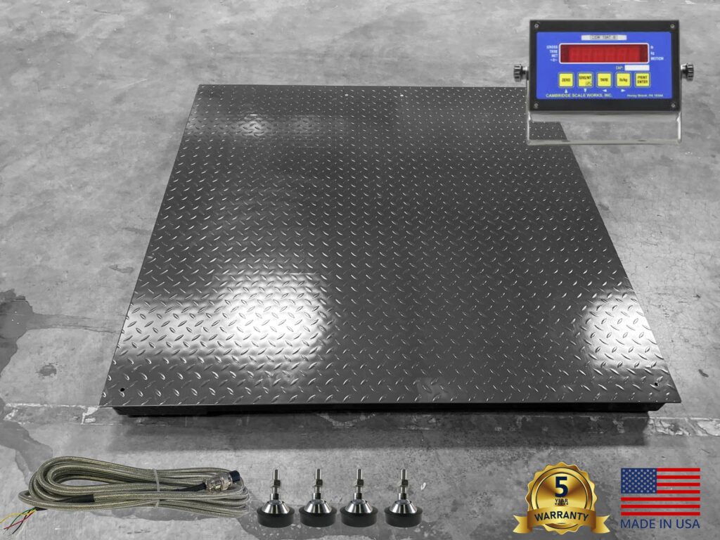 Cambridge 660+ (PLUS) Floor Scale 2x2 Platform 1,000 lb with CSW10AT ...