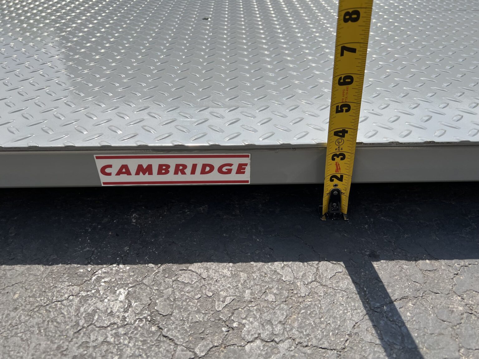 Cambridge 660 (Classic) Floor Scale 3x3 Platform 2,500 lb with CSW10AT ...