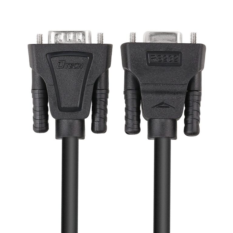 10ft COM Port Serial Cable | RS232 9-Pin Male to Female