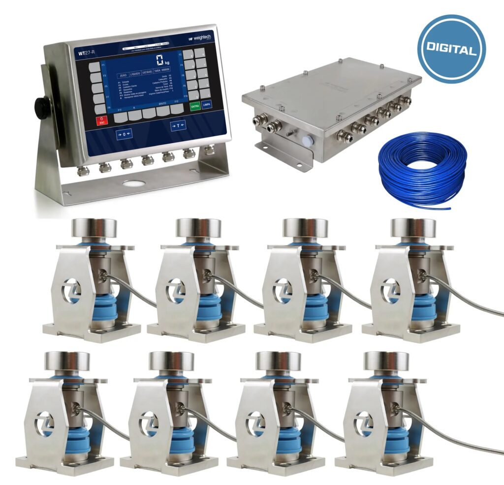 US-TSK8D-200K Build Your Own Truck Scale DIY (8 Digital Load Cells ...