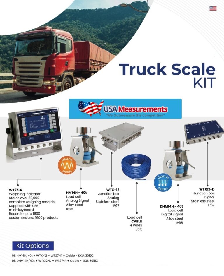 US-TSK10D-200K Build Your Own Truck Scale DIY (10 Digital Load Cells) - Prime USA Scales