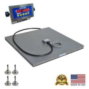 Cambridge SS660-R (Stainless Steel) Floor Scale 2x2 Platform 2,500 lb ...