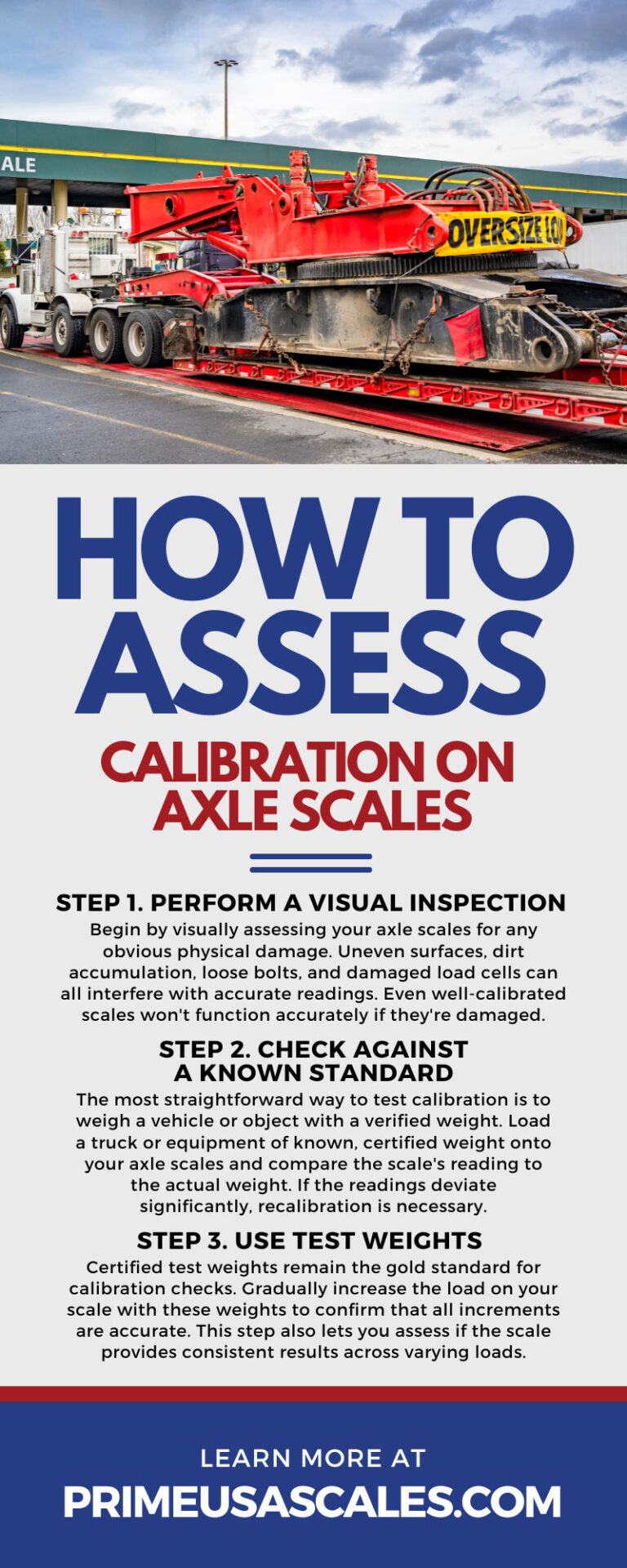 How To Assess Calibration on Axle Scales